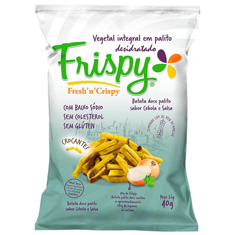 Chips de batata doce cebola e salsa Frispy integral 40g - FRISPY FRESH ...