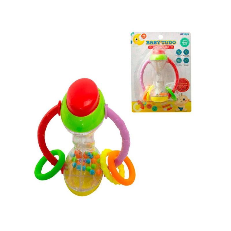 Chocalho Bebê Argola Menino Menina 6 Meses Brinquedo - Etitoys ...