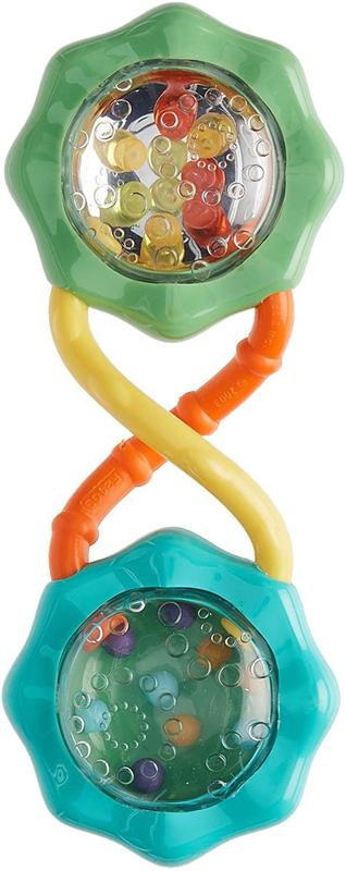 Chocalho duplo rattle & shake barbell verde - Bright Starts - Chocalho ...