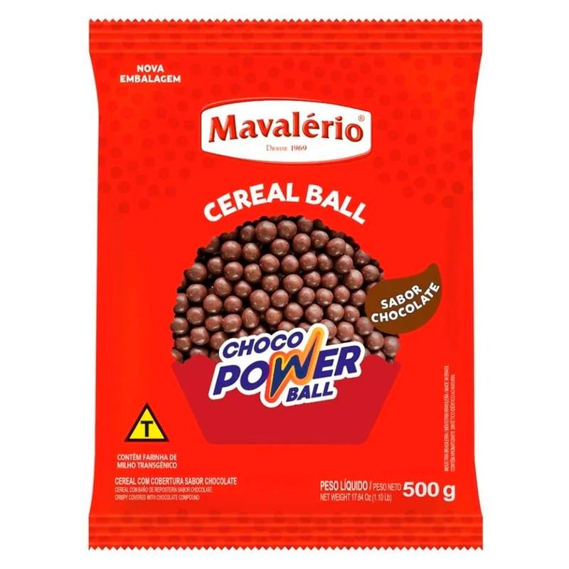 Choco Power Ball Grande Chocolate 500g - Mavalério - Mavalerio - Flocos de Cereal - Magazine Luiza