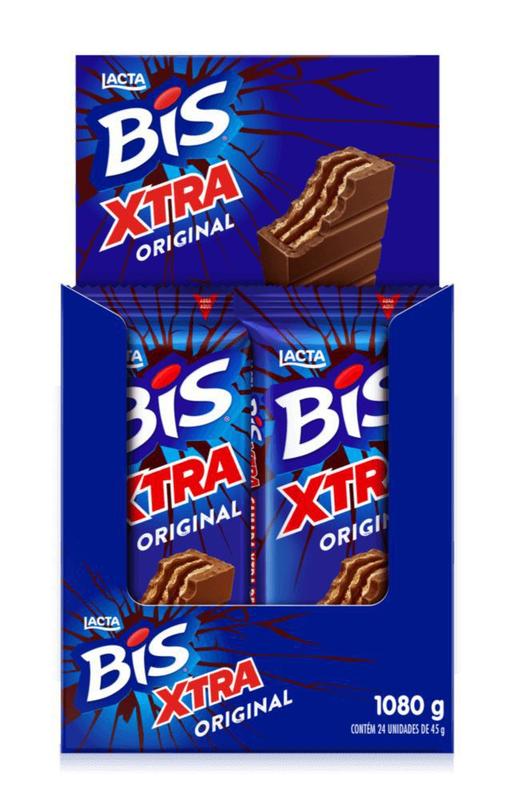 Chocolate Bis Xtra Lacta 1,08kg (24un X 45g) - Chocolate / Barra de ...