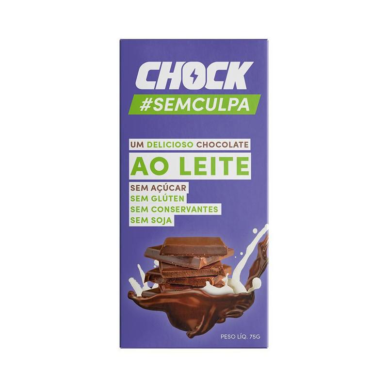 Chocolate Chock Ao Leite 4X75G - Chocolate / Barra de Chocolate ...