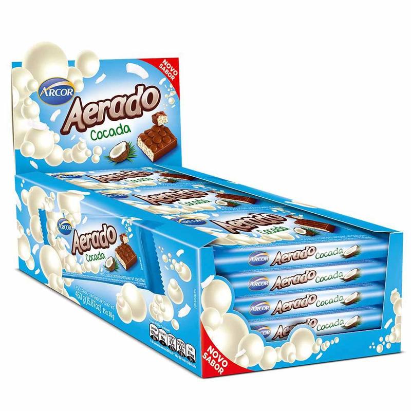 Chocolate Chokko Aerado Cocada 30g c/15 - Arcor - Chocolate / Barra de ...