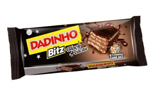 Chocolate Dadinho Bitz Black Cacau 105g - Dizioli - Wafer - Magazine Luiza