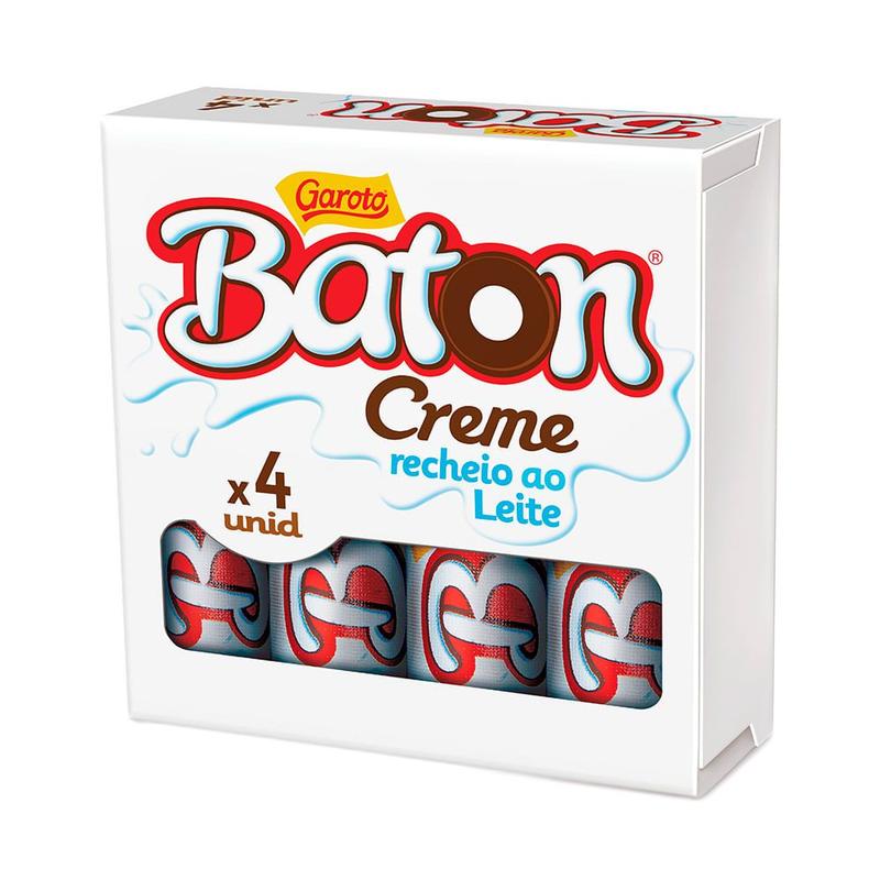 Chocolate Garoto Baton Recheado ao Leite 64g - Chocolate Baton ...
