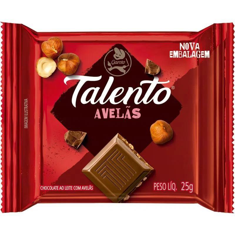 Chocolate Garoto Talento Avelãs 25G - Chocolate / Barra de Chocolate ...