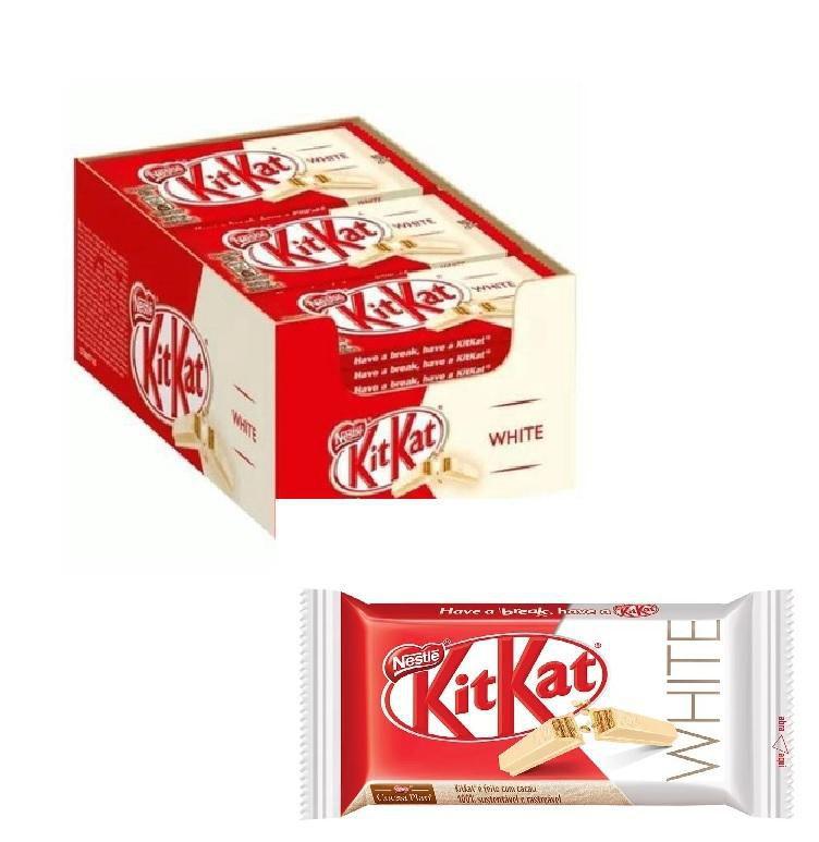 Chocolate Kit Kat Branco 41,5g Kit 20 uni Embalagem Termica - nestle ...