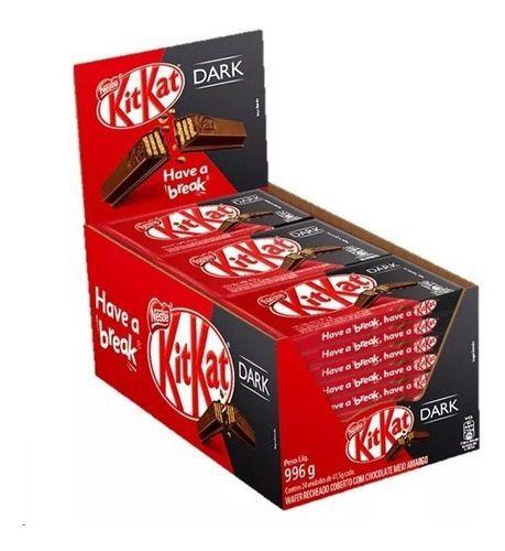 Chocolate Kit Kat Dark Nestlé 41,5g Cx C/24un - Kit Kat - Magazine Luiza