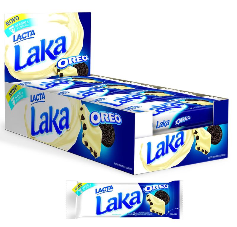 Chocolate laka oreo 20g 20 unidades - lacta - MONDELEZ - Chocolate ...