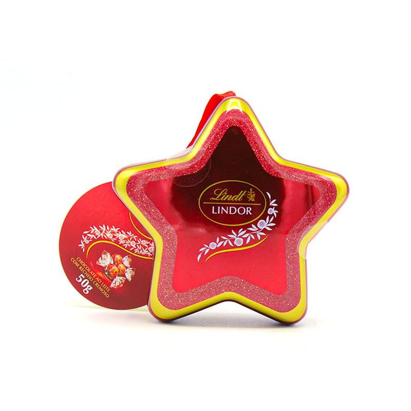 Chocolate Lindor Estrela Lata Lindt 50g - Chocolate / Barra de ...