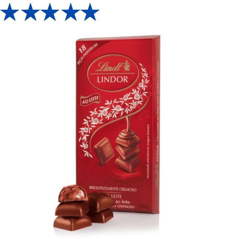 Chocolate Lindt Lindor Milk Ao Leite 100g (2 Unidades) - Chocolate ...
