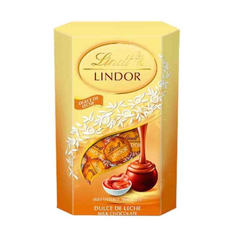 Chocolate Lindt Lindor Milk Balls Recheio Doce de Leite 200g ...