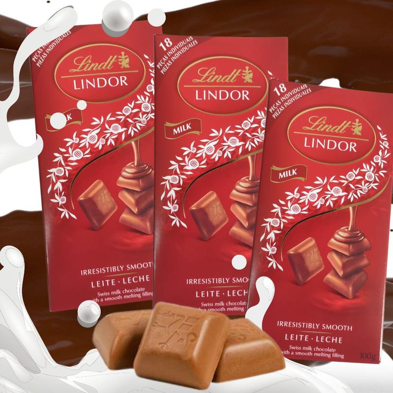 Chocolate Lindt Lindor Singles Milk 100g 6 Unidades - Chocolate / Barra ...
