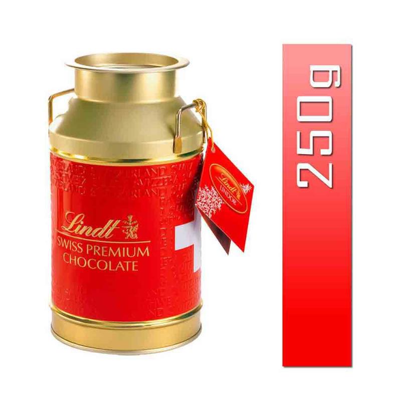 Chocolate Lindt Suiço Gold Can Lata Bombom Lindor 250 gr - Chocolate ...