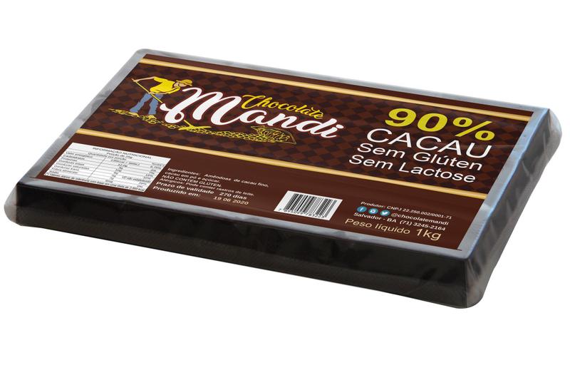 Chocolate Mandi 90% Cacau - Sem Lactose - 1Kg - Gotas de Chocolate ...