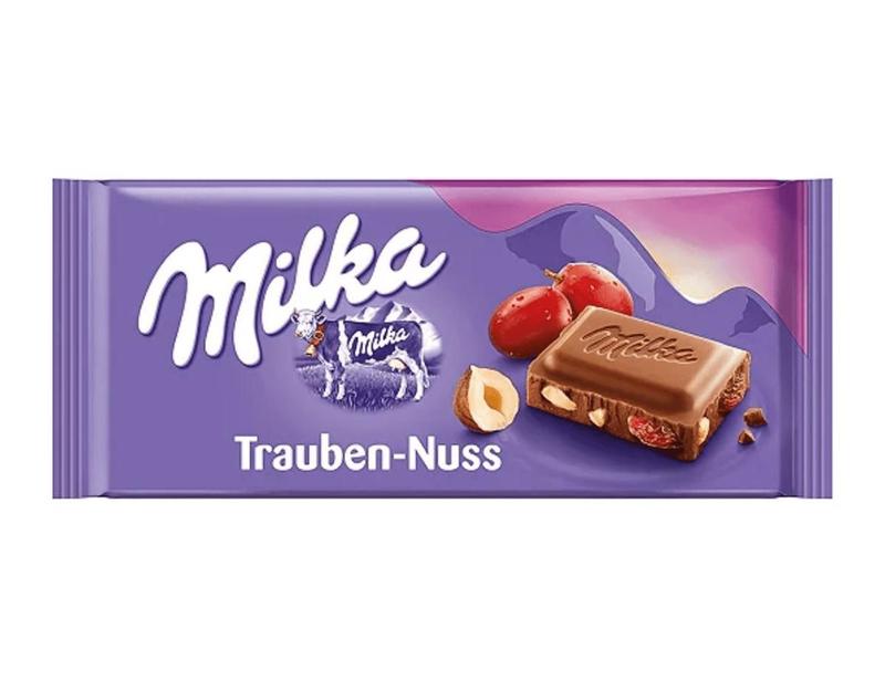 Chocolate Milka Raisins/Nuts 100g - Mondelez - Chocolate / Barra de ...