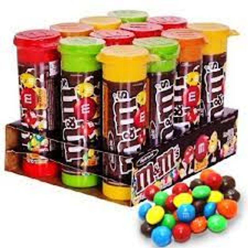 Chocolate mms Mini Tubo - Display 12x30g - M&M - Confeitos - Magazine Luiza