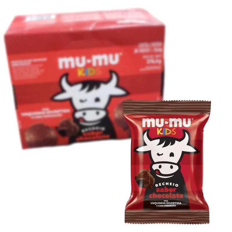 Chocolate Mu Mu Kids Sabor Chocolate 24un 374,4g - MUMU - Chocolate ...