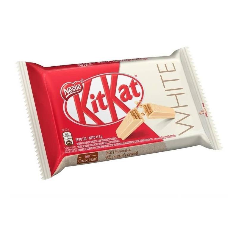 Chocolate Nestlé Kit kat 4F Branco 41,5g - Kit Kat - Magazine Luiza