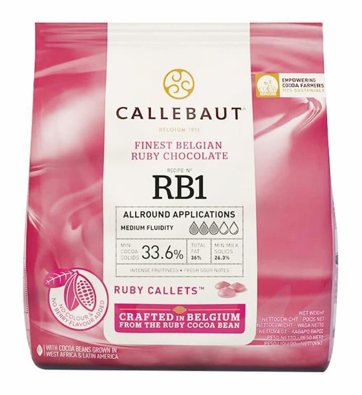 Chocolate Ruby Callets Callebaut Gotas 400G - Barry Callebaut - Gotas ...