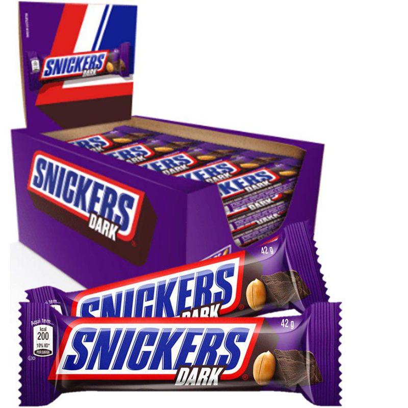 Chocolate Snickers Dark 42g 20un - Chocolate / Barra de Chocolate ...