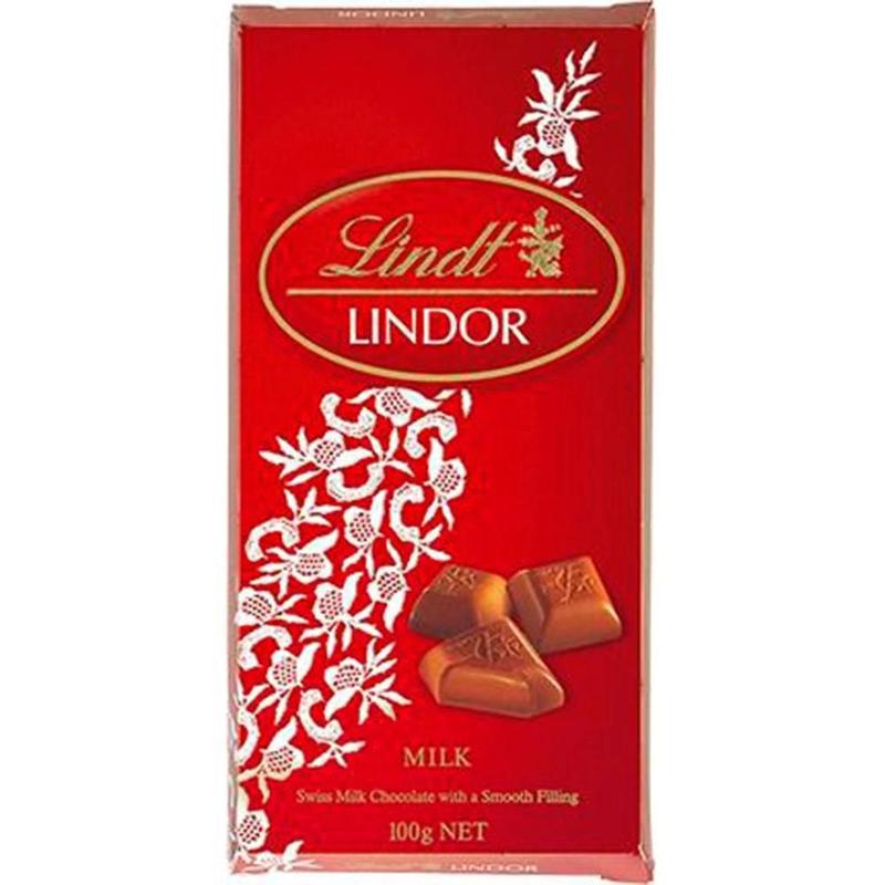 Chocolate Suíço Lindt Lindor Milk Tablete 100 G - Chocolate / Barra de ...