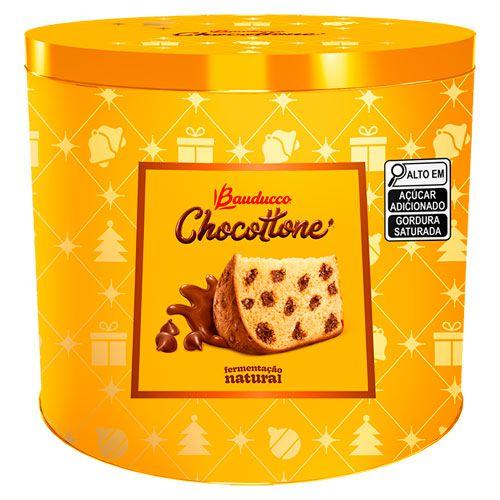 Chocottone Bauducco Lata 750g Panettone Com Gotas de Chocolate ...