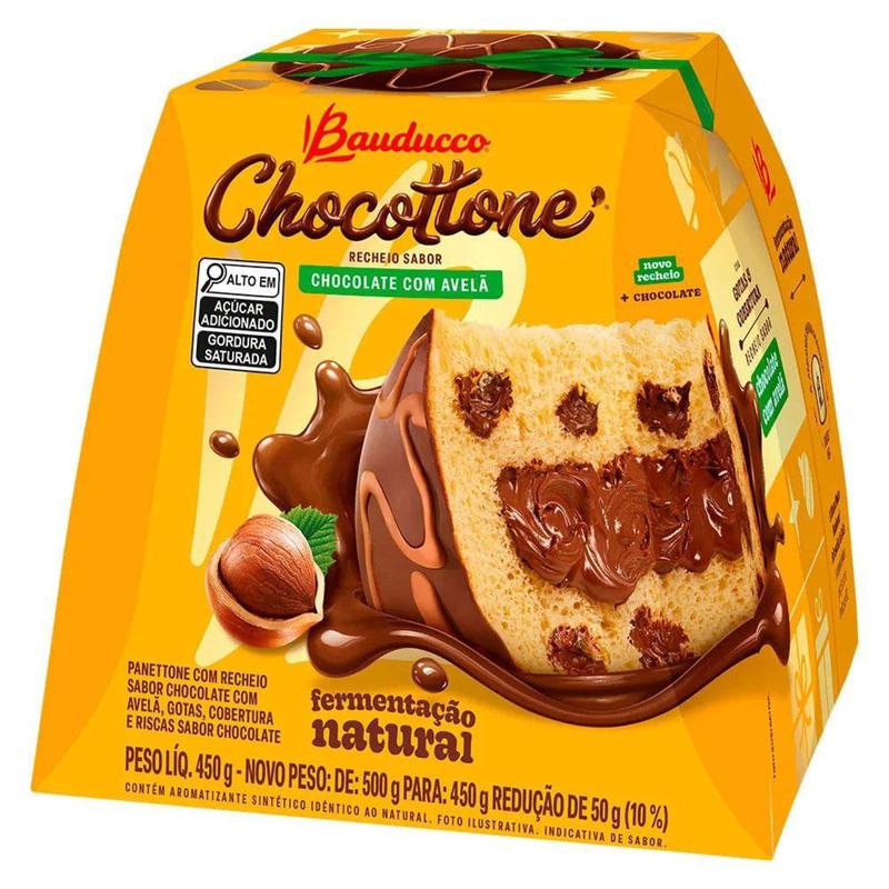 Chocottone Sabor Avelã Bauducco 450g - Chocotone - Magazine Luiza