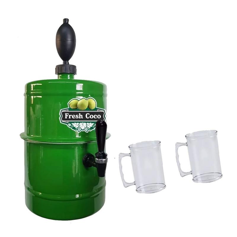 Chopeira Portátil Mantém Gelado Cerveja Água de Coco 2 Copos - Beer ...