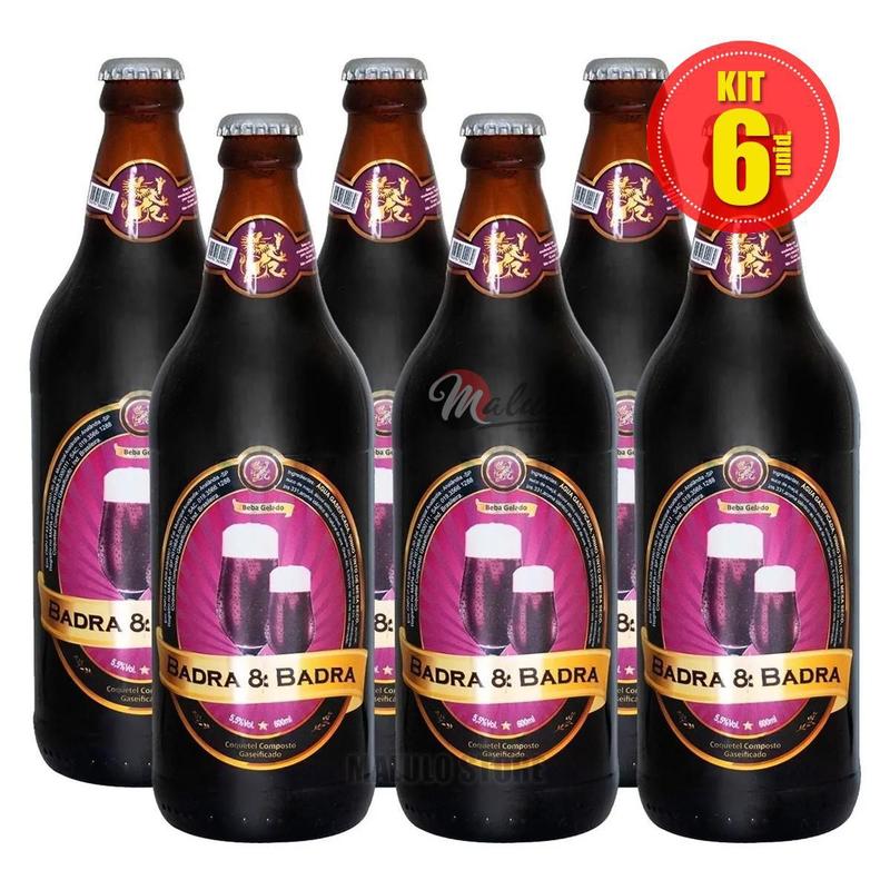 Chopp De Vinho Badra 600Ml Kit 6 Unidades - Badra & Badra - Bebidas ...