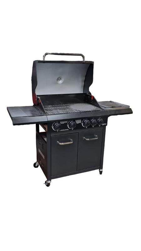 Churrasqueira De Inox Preta Com Tampa Churrasco Gourmet Gás - null ...