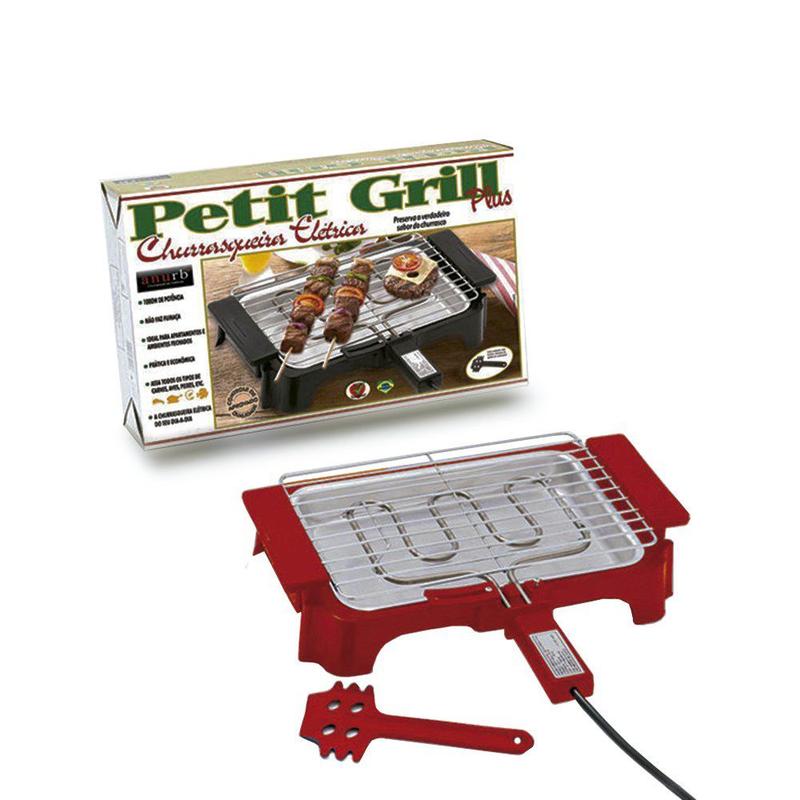Churrasqueira Eletrica Anurb Petit 220v Vermelha 495 - Churrasqueira e Acessórios - Magazine Luiza
