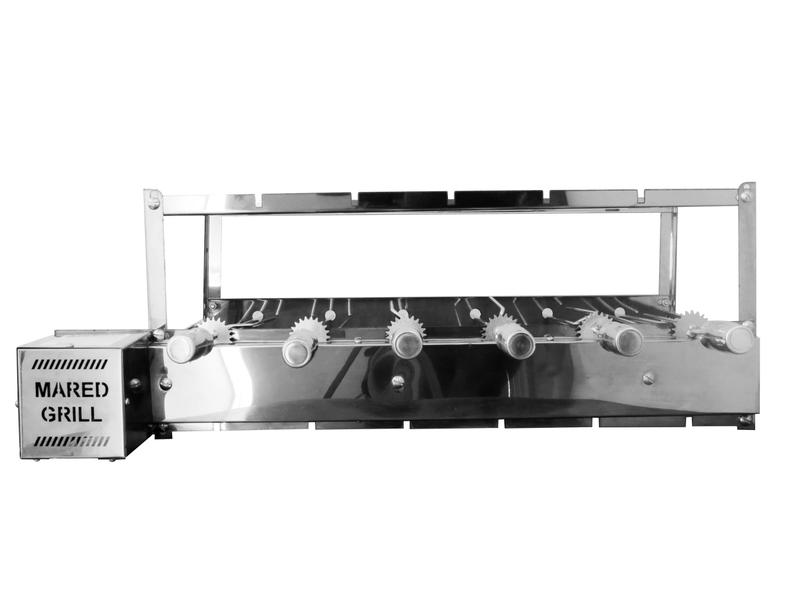Churrasqueira Giratória Gira Grill Inox 6 Espetos Bivolt - Mared ...