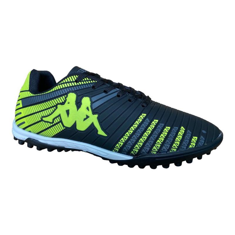 Chuteira Kappa Futebol Society Verona 8365 Original Preto/Verde ...