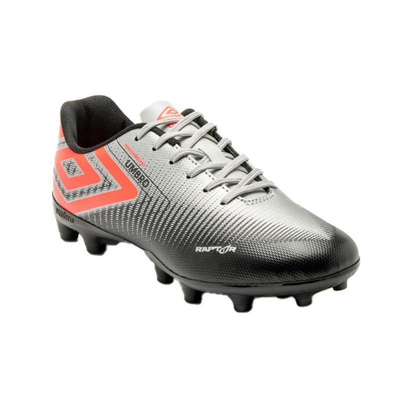 Chuteira umbro campo raptor preto e prata 43 - Chuteira - Magazine Luiza
