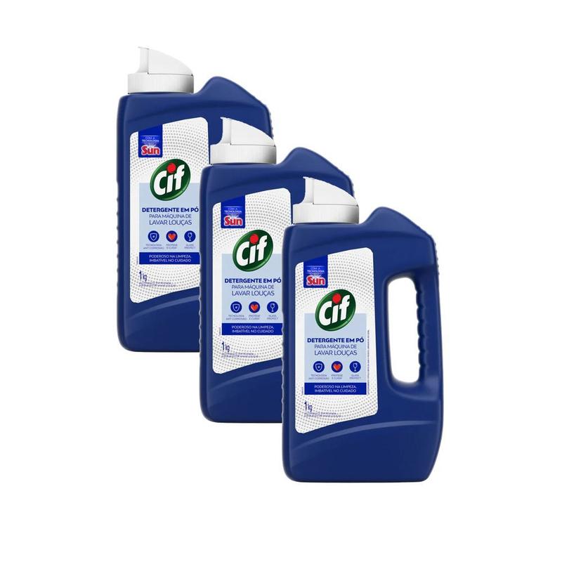 Cif Detergente Para Lava Louças 1kg Kit 3 - Detergente - Magazine Luiza