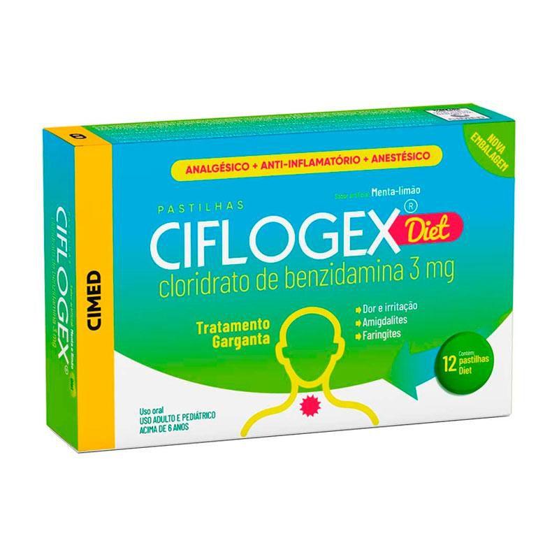 Ciflogex Diet 3mg Sabor Menta e Limão 12 Pastilhas - Medicamentos ...