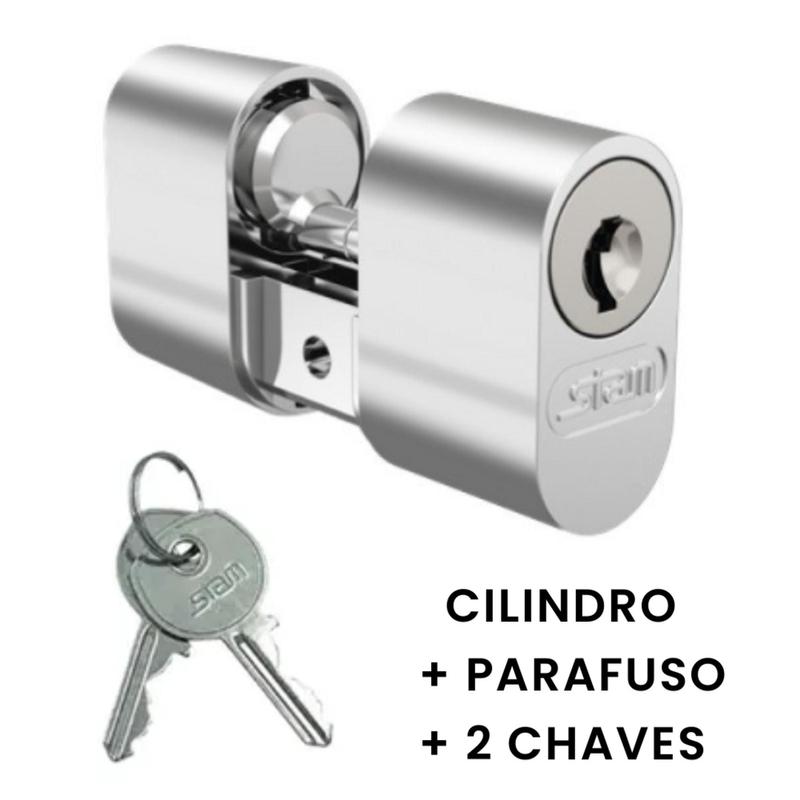 Cilindro Tambor Gorge para Fechadura Original Cromado - Stam - Cilindro para Fechadura ...