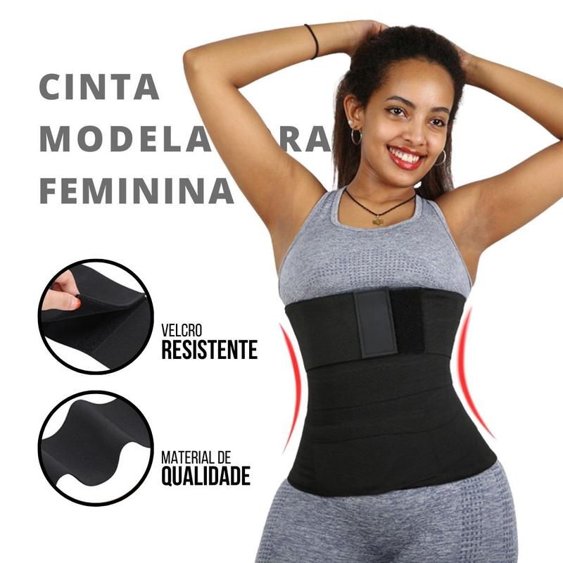 Cinta Modeladora Abdominal Cintura Compressão Redutora Térmica ...