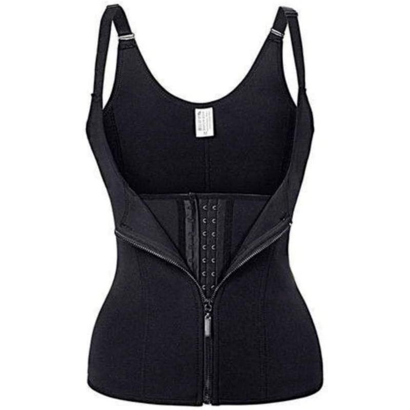Cinta Modeladora Feminina Colete Ziper Corselet Com Alça Top L - New ...