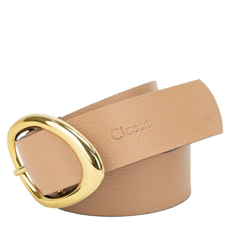 Cinto classe feminino de couro largo cf184 - tan - Cinto - Magazine Luiza
