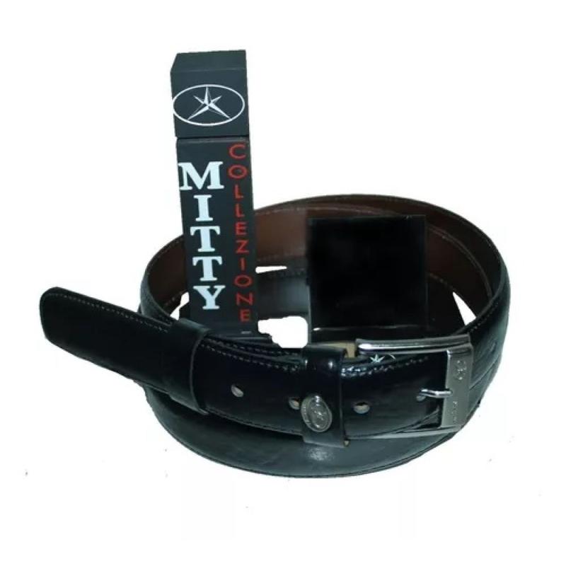 Cinto em couro masculino plus size fivela prata largura 3.2 cm original ...