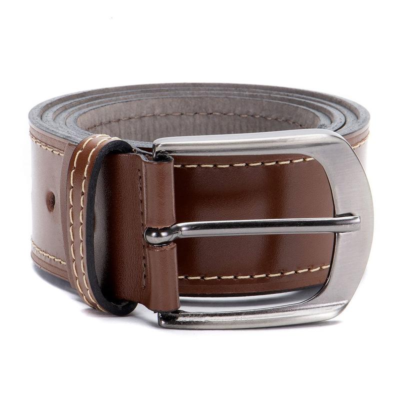 Cinto masculino em couro chocolate com ajuste - Duvelmon - Cinto ...