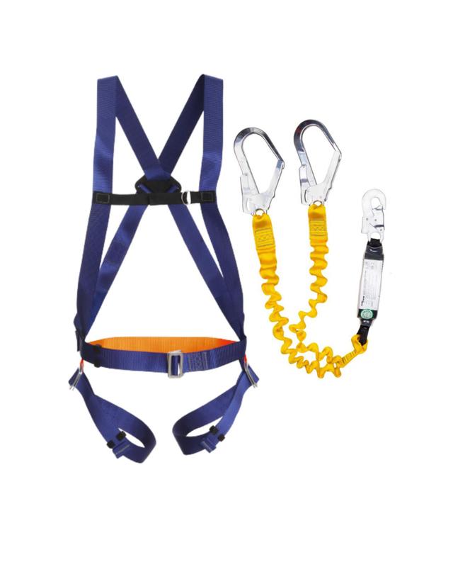 Cinto Paraquedista BASIC 1 Ponto De Conexão + Talabarte Duplo Em Y Com ABS, CA 46891 - SAFE ...