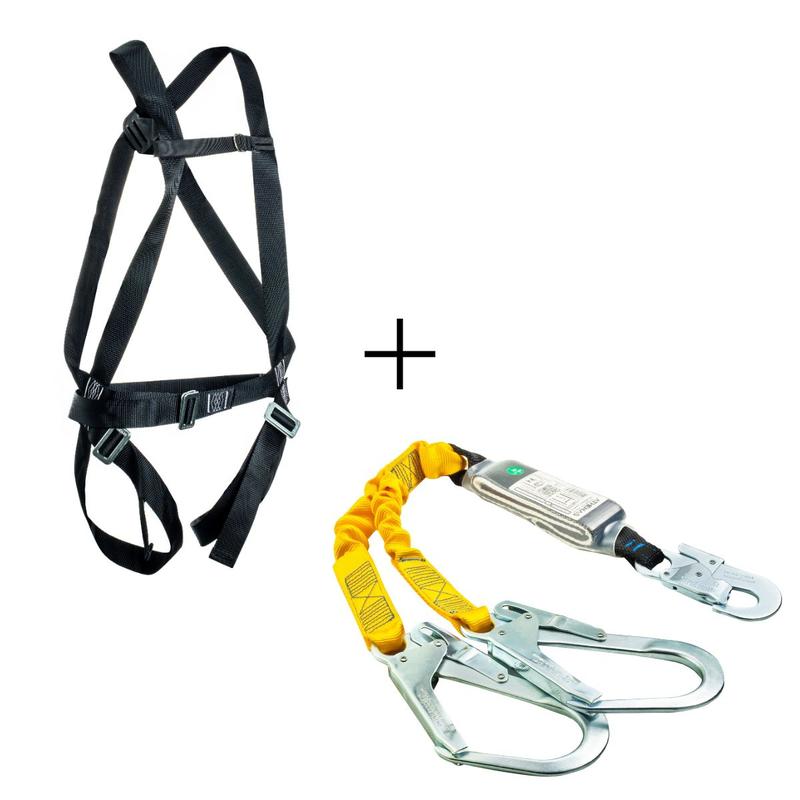 Cinto Segurança Paraquedista 1 Ponto + Talabarte Y Elástico com Abs ...