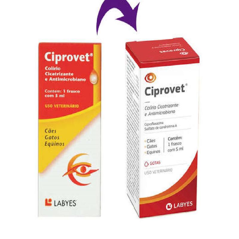Ciprovet Colírio Para Cães e Gatos Labyes 5 ml - Farmácia Pet ...