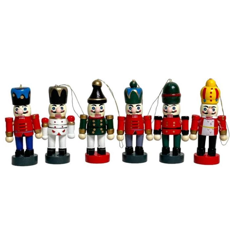 Cj 06 Mini Soldados Quebra Nozes em Madeira 6,5x3cm - Natal - VENCEDOR - Bonecos - Magazine Luiza