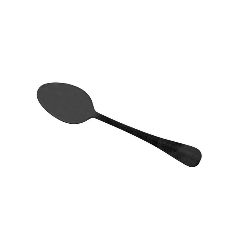 Cj 6 colheres p/cafe de aco inox positano preto 12cm lyor - Colheres ...