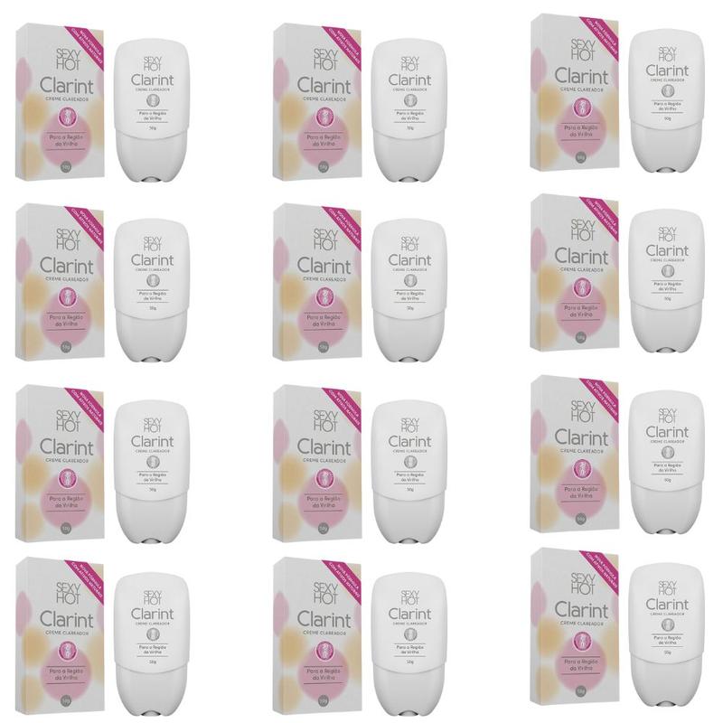 Clarint Creme Clareador Íntimo De Virilha 50g C/ 12 Unidades - SEXY HOT ...