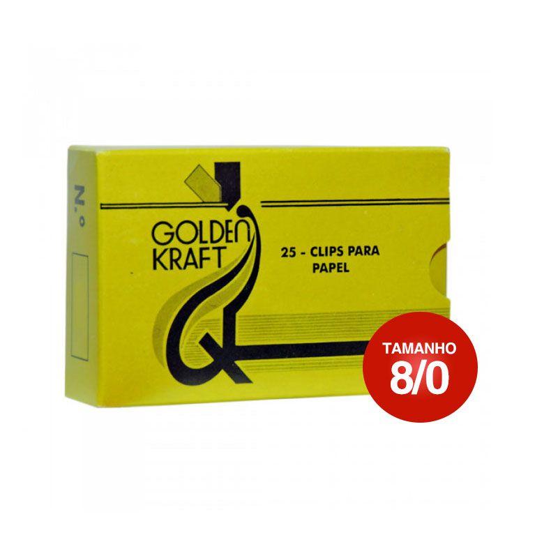 Clips 8/0 Galvanizado Golden Kraft CX C/25 UN - Clips - Magazine Luiza